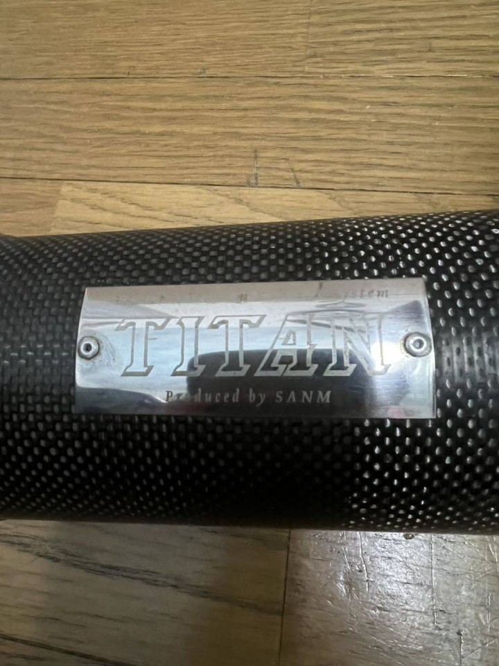 Ape Titanium Exhaust muffler Sanm Carbon Silencer | eBay UK