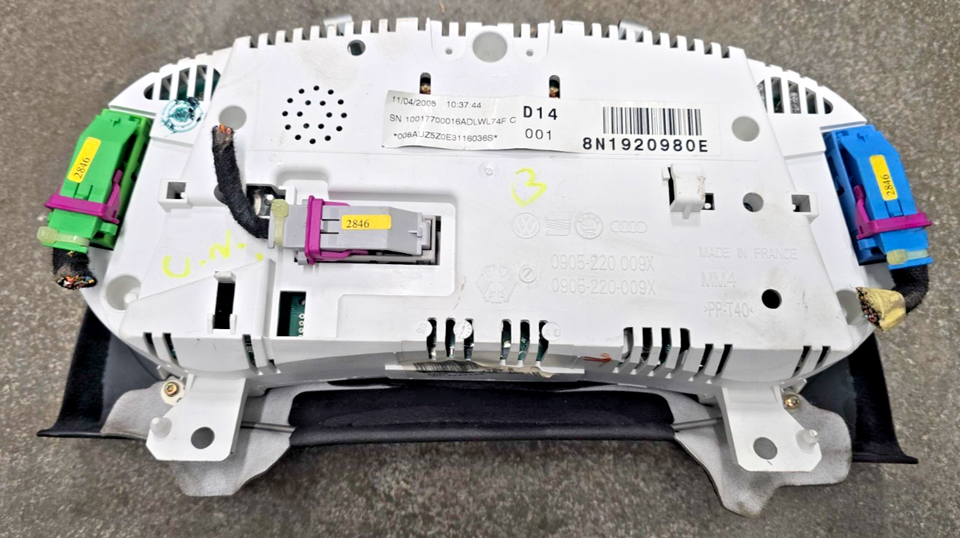 03 04 05 06 Audi TT Instrument Speedometer Cluster MPH Speedometer ...