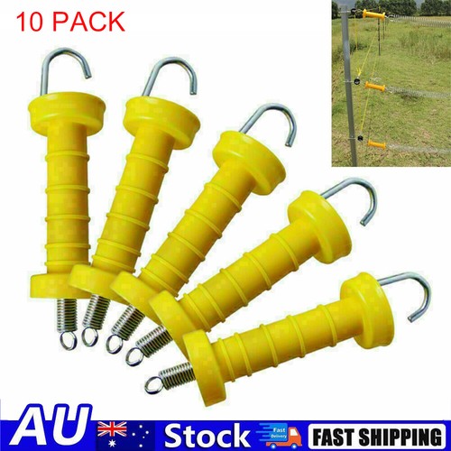 10pcs Electric Fence Gate Handle with Spring Fencing Insulated Handles ...