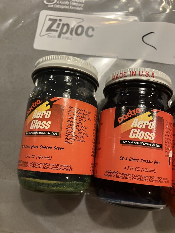 Lot C Pactra Aerogloss Dope For Silk Balsa Model Airplane Kit | eBay