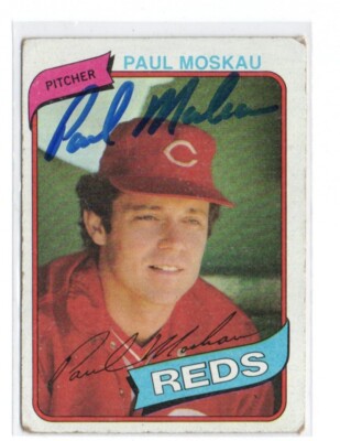 PAUL MOSKAU CINCINNATI REDS 1980 TOPPS IP/TTM AUTOGRAPH AUTO | eBay
