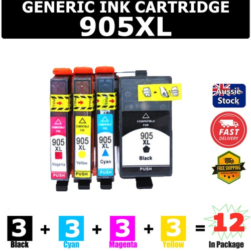 12X Generic 905XL HP905XL Ink Cartridges For HP Officejet 6950 6956 ...