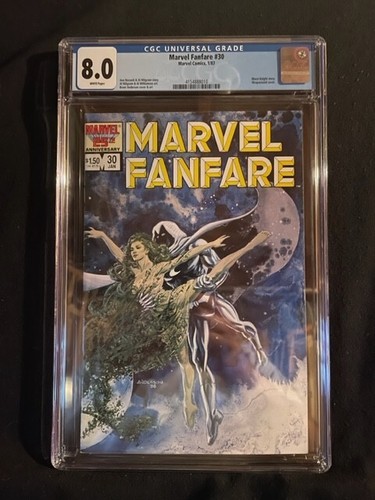 MARVEL FANFARE #30 CGC 8.0 1/1987 MOON KNIGHT!! BRENT ANDERSON ...