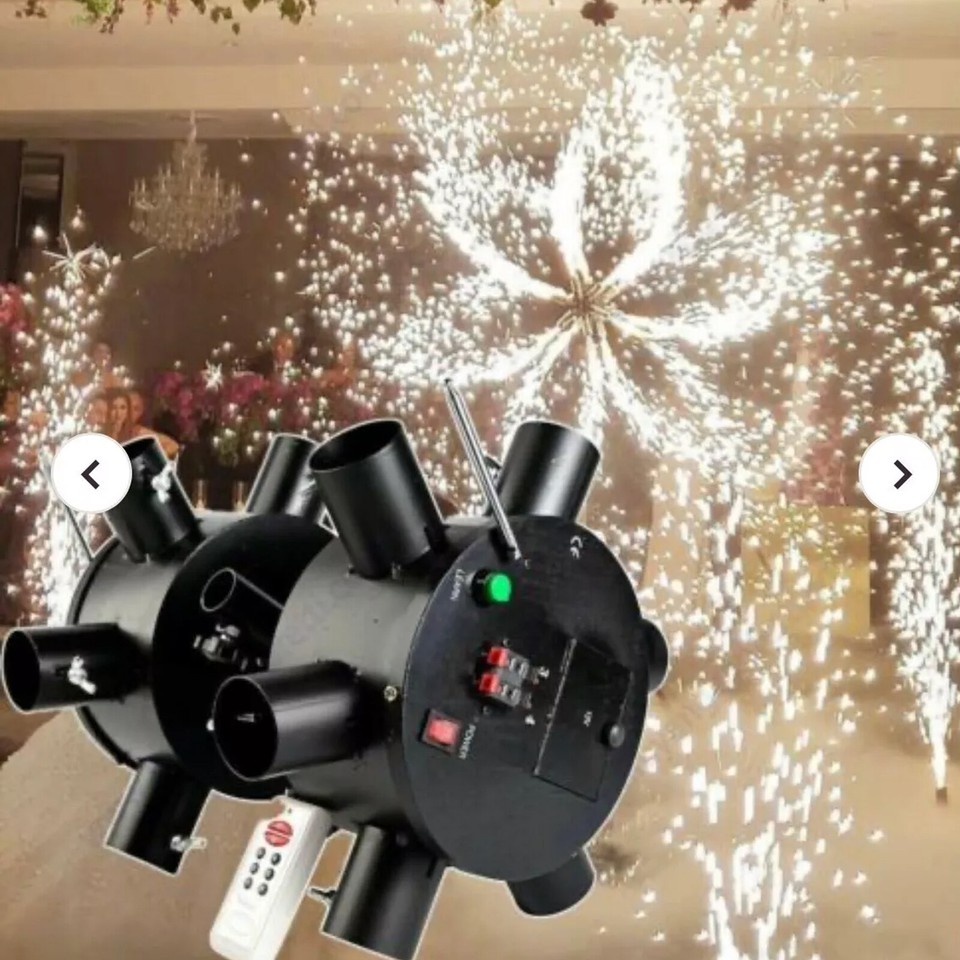 Indoor pyrotechnic cold pyro fountain Double Wheels Stage Fireworks ...