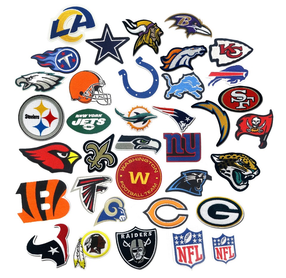 NFL Logo Football Teams iron sew on patch full set or singles see ...