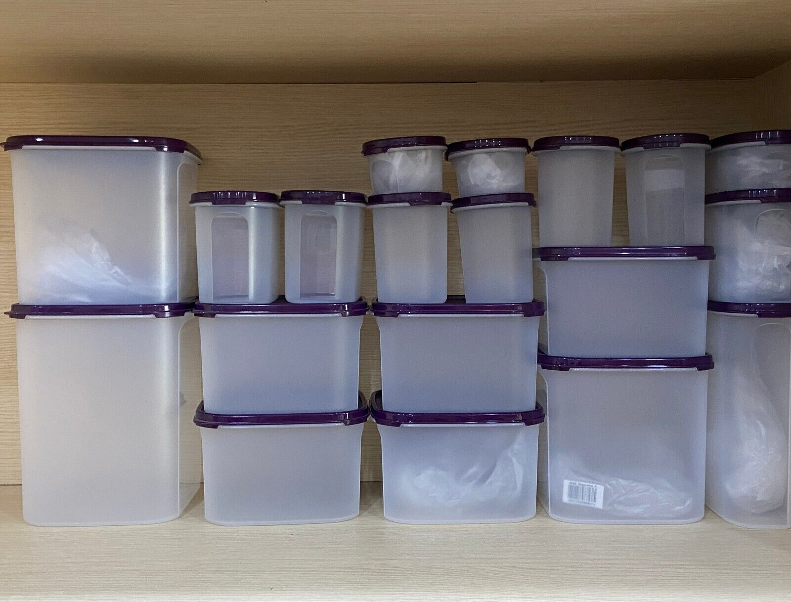 Tupperware Modular Mates Purple Food Storage Containers Set 19 IN 1 ...