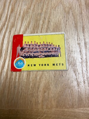 1963 Topps Baseball New York Mets Team Card #473 | eBay