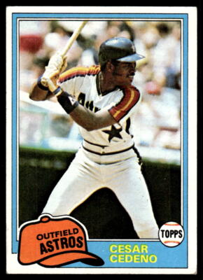 1981 Topps Cesar Cedeno #190 Houston Astros Baseball Card | eBay
