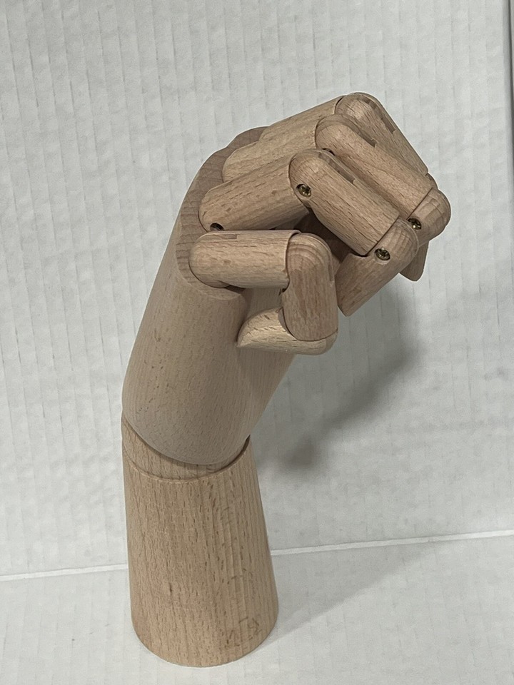 Wooden Hand Model Posable Drawing Mannequin Wood Flexible Moveable ...