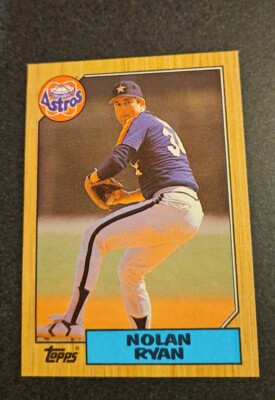 Nolan Ryan 1987 Topps #757 HOF Houston Astros Texas Rangers Baseball ...