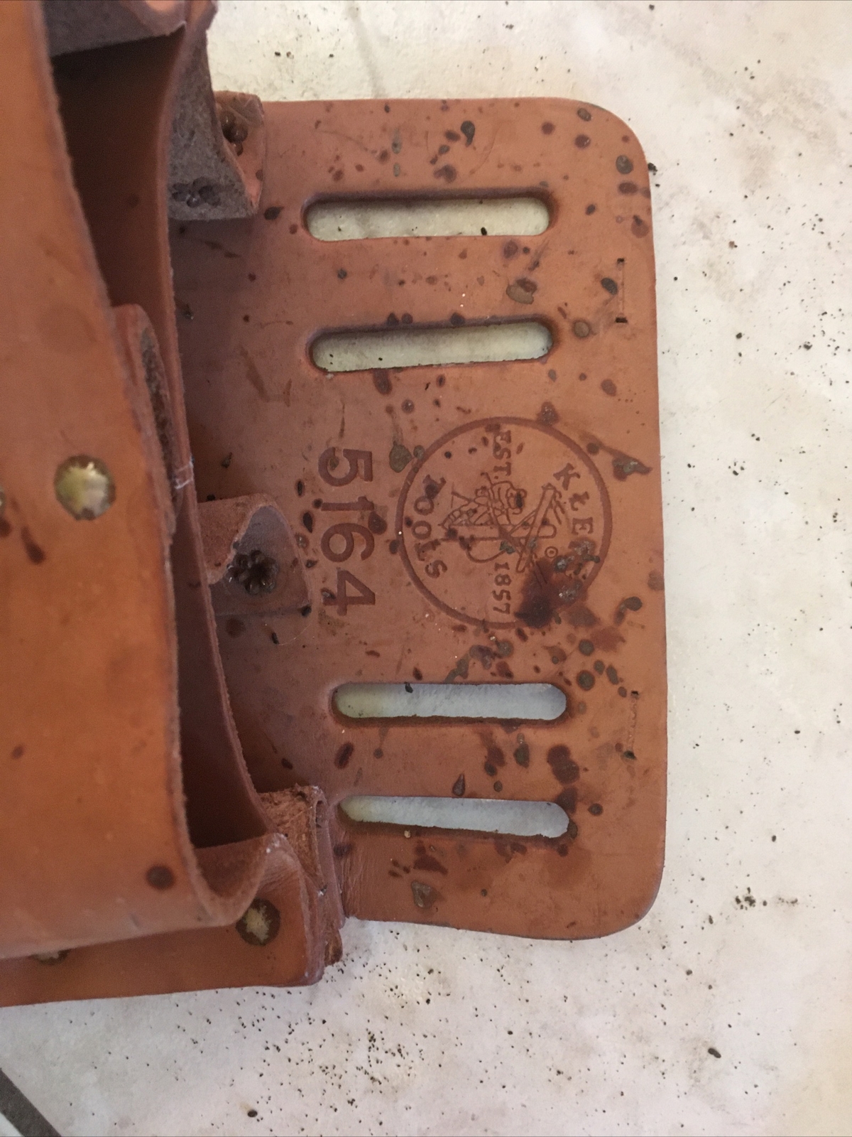 Klein Leather Lineman Tool Work Belt Pouch #5164 | eBay