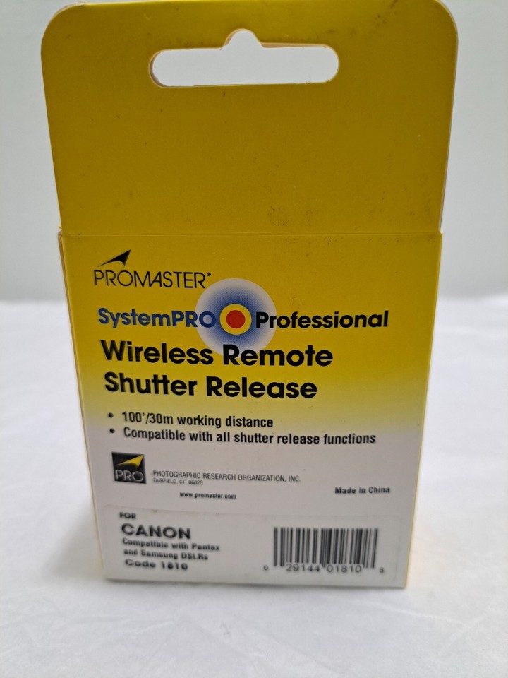 Promaster SystemPRO Professional Shutter Release for Canon | eBay