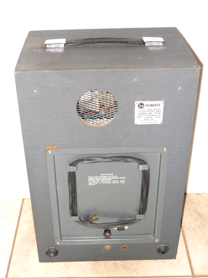 1960's ROBERTS AKAI 771X REEL TO REEL TAPE PLAYER RECORDER WORKS NEEDS ...