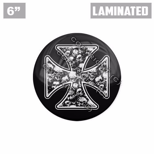 1 Custom X LARGE Laminated Glossy 6" 3M Premium Decal Sticker - IRON ...