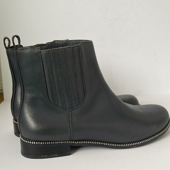 Aimee Kestenberg Emily Blue Leather Chelsea Ankle Boot size 8M NWOB | eBay