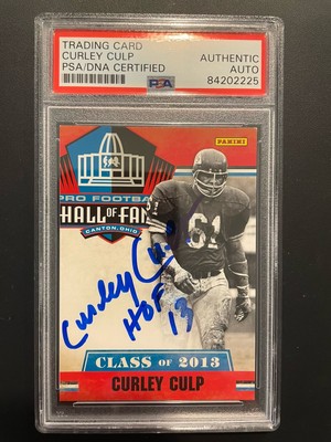 Curley Culp signed Panini Hall of Fame Class of 2013 Card HOF KC Chiefs ...