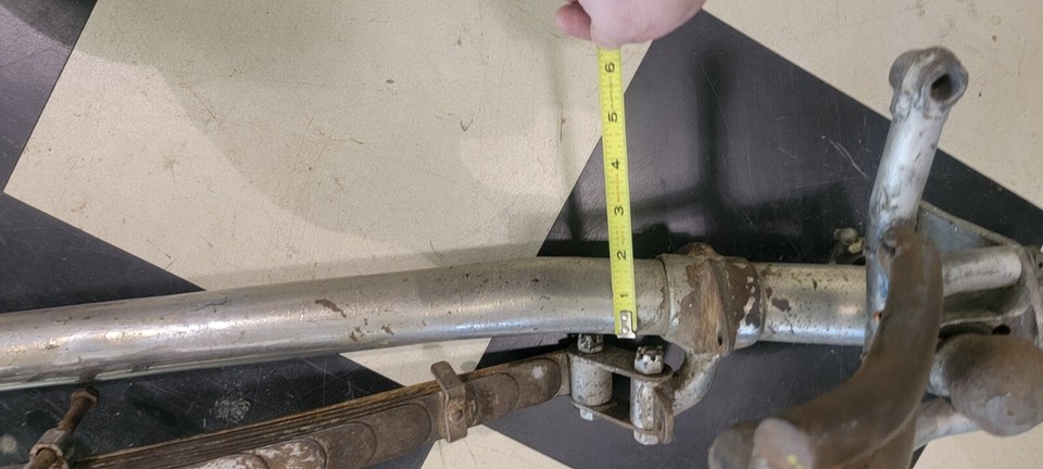 Vintage Chrome Tube Axle Spring Spindles Front end Rare Midget Sprint ...