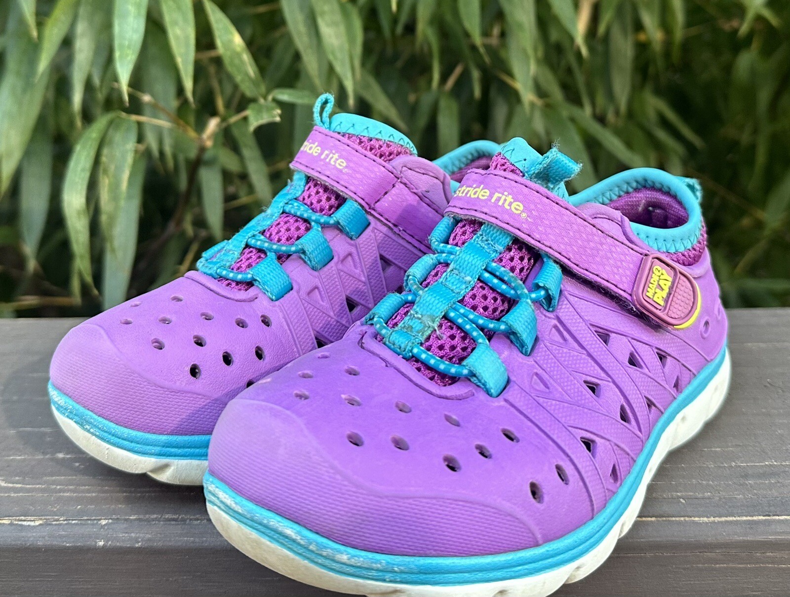 STRIDE RITE Made 2 Play Phibian Sneaker Sandal Water Shoe Magenta Size ...