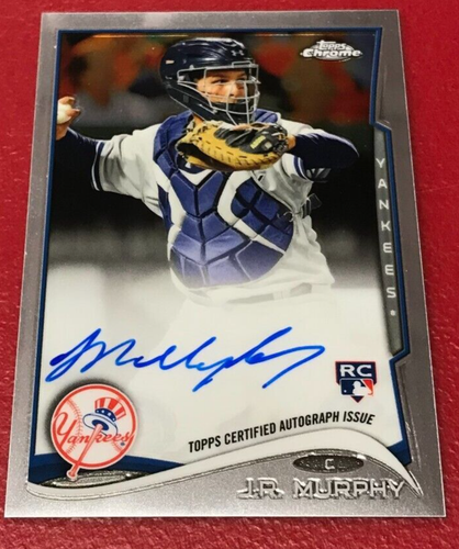2014 Topps Chrome #69 JR Murphy Rookie Autograph Image Variation NY ...