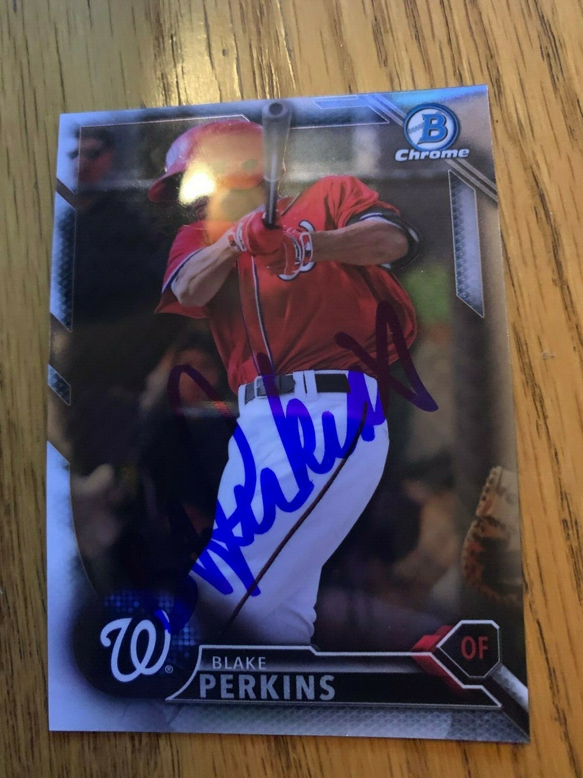 Blake Perkins 2016 Washington Nationals Autograph Signed Team Card | eBay