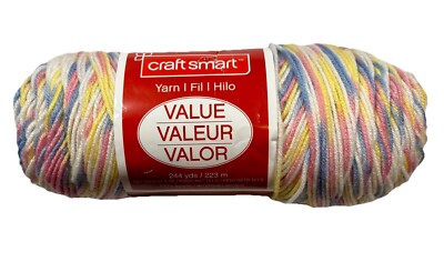 (1) CRAFTSMART VALUE YARN IN PASTEL 244 YDS #4 MEDIUM ACRYLIC | eBay