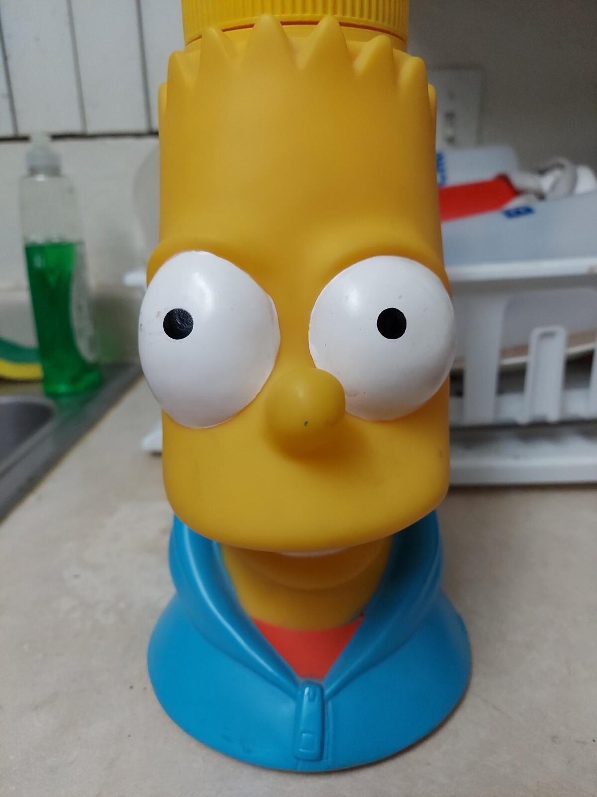 BART SIMPSON WATER BOTTLE TUMBLER 2010 Universal Studios Authentic The ...