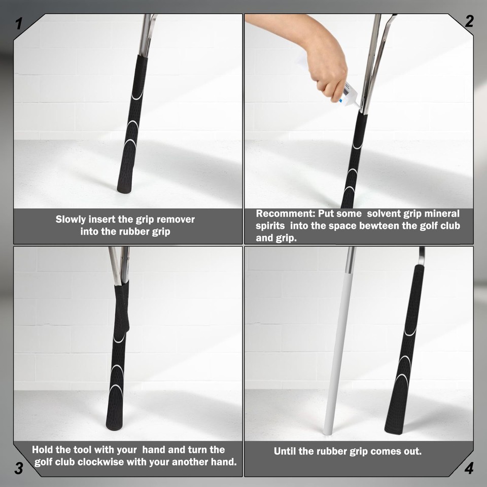 V-Groove Golf Club Grip Remover Saver Tool 12" Grip Removal | eBay