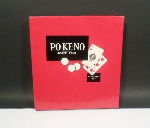 Pokeno Game 12 Board Set Poker - Vintage Red Box | eBay