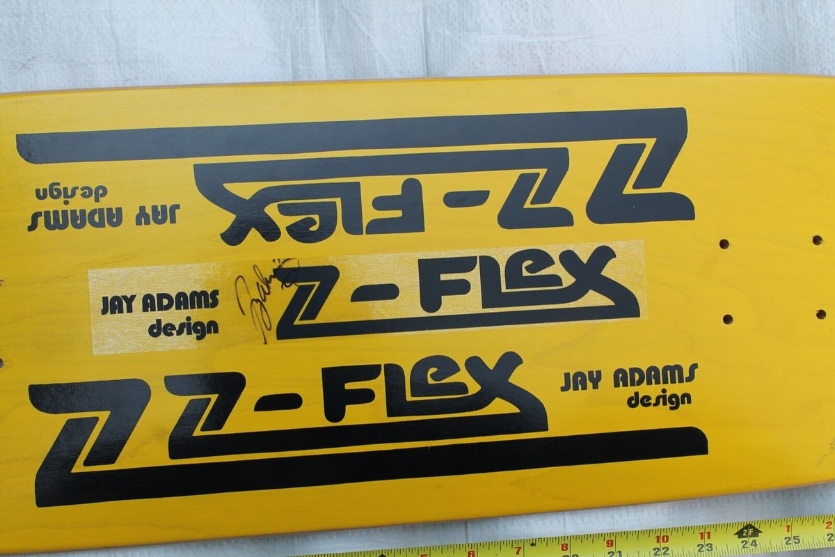 Jay Adams Model Z-Flex Autographed Dogtown 9.5x32in. Vintage Jay Adams Model Z-Flex Autographed Dogtown 9.5x32in. Vintage