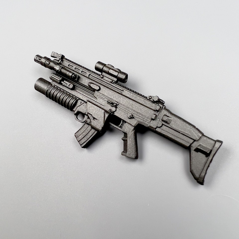 SCAR-L Loaded V1 [Black] - 1:12 Scale 3D Printed Upgrade Weapon | eBay