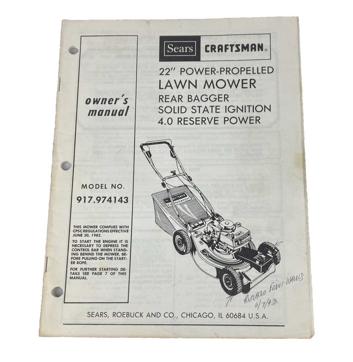 Sears Craftsman Service Manuals