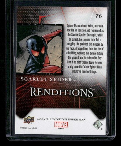 2024 Marvel Renditions Spider Man - #76 Scarlet Spider - 15638 | eBay