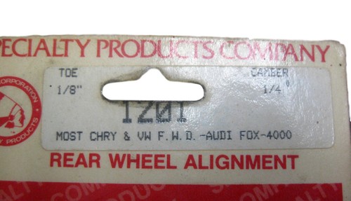 1201 Full Contact Rear Wheel Alignment Shim 1/8" Chevrolet VW Audi Fox ...