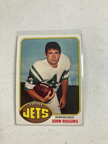 1976 Topps Football #305 john riggins new york jets | eBay
