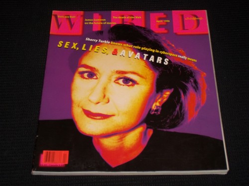 1996 APRIL WIRED MAGAZINE - SHERRY TURKLE NICE FRONT COVER - L 18363 | eBay