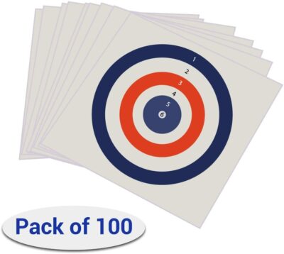 100pcs Air Rifle Shooting Paper Targets 14cm Pistol Airsoft BB Gun ...