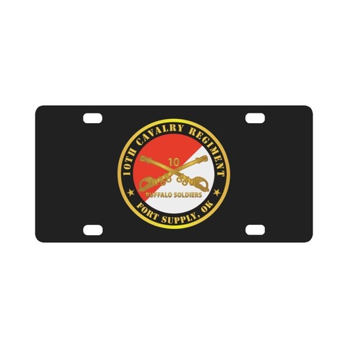 License Plate - Army - 10th Cavalry Regiment - Fort Supply, OK ...