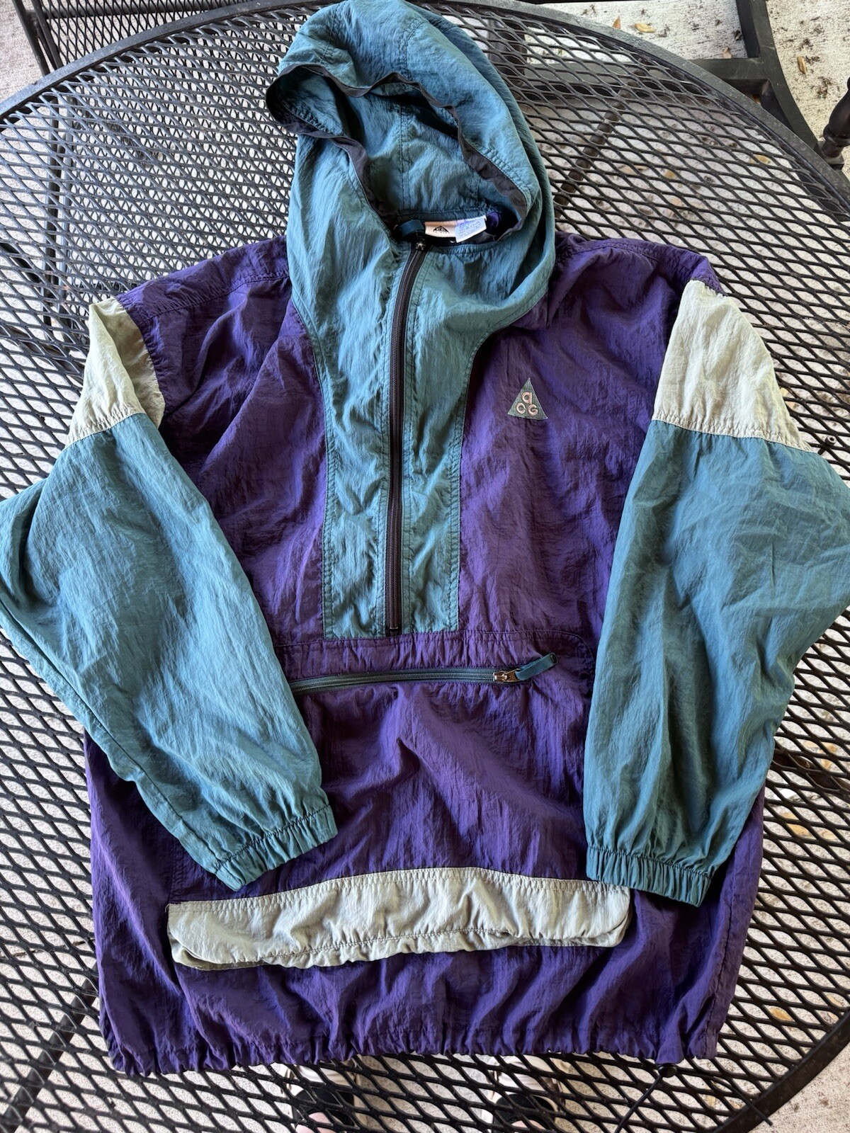 Vintage 1990s Nike ACG Windbreaker Packable - Gem