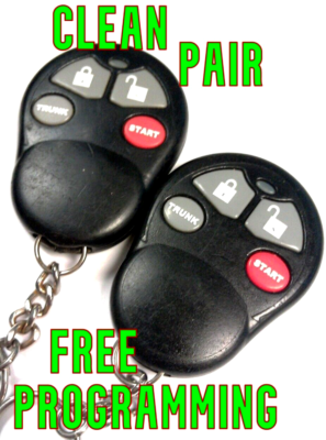 PAIR OF EXCALIBUR ATV KEYLESS ENTRY REMOTE START KEY FOB TRANSMITTER ...