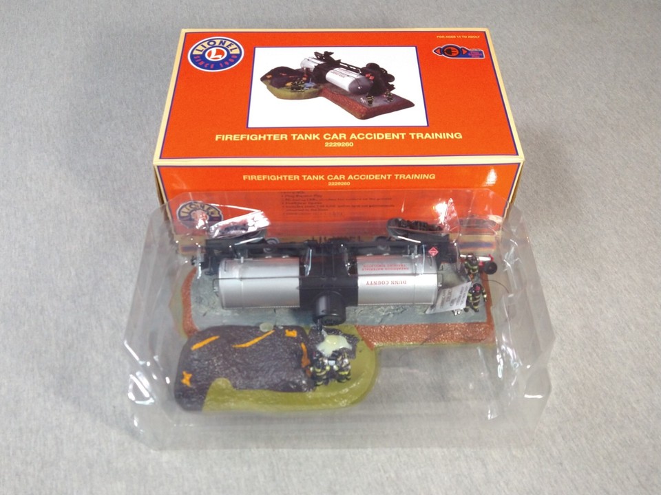 Lionel O Scale "Firefighter Tank Car Accident Training" 2229260 ~ TS | eBay