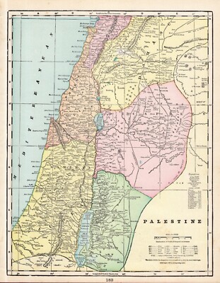 1900-Now - Map Of Palestine