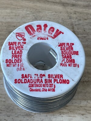 Oatey Safe Flo Lead Free Plumbing Wire Solder - Silver #29024 8-oz ...