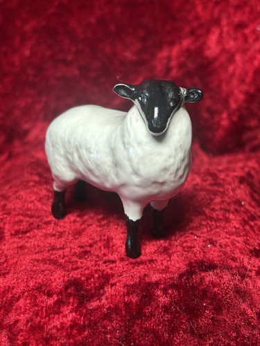 Vintage Beswick Black Faced Lamb Sheep Figurine Ceramic Ornament ...