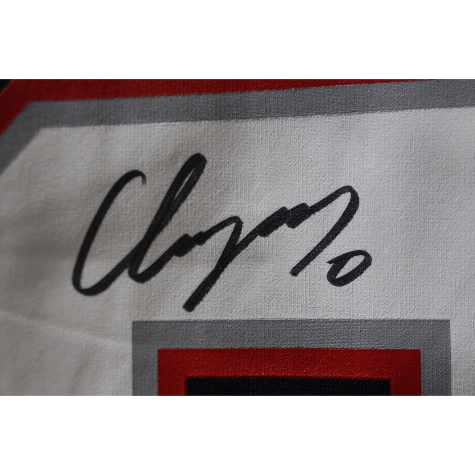 Christian Gonzalez Signed New England Patriots Blue Nike XL Jersey ...
