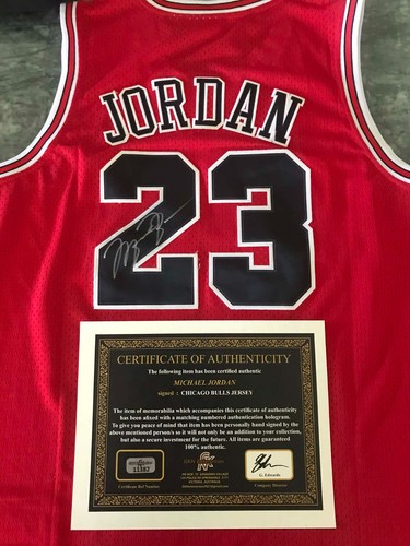 Maglia Autografata Jersey Signed Chicago Bulls Nba Michael Jordan 23 ...