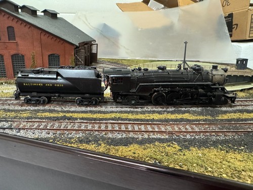 BALTIMORE & OHIO 2-8-2 Q4b CUSTOM KITBASH HO SCALE LOCOMOTIVE VINTAGE ...