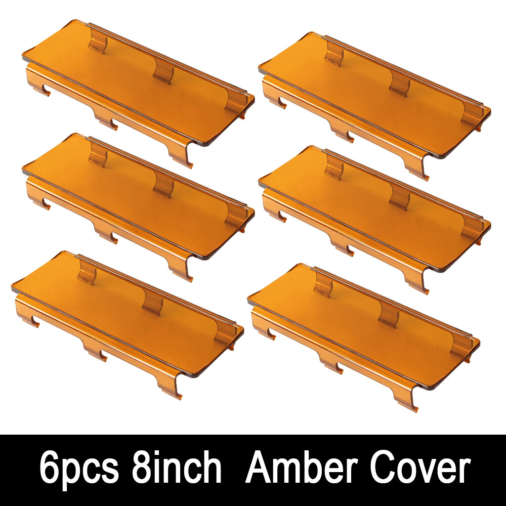 6pcs Amber 8inch Snap on Lens Covers For 16" 24" 32" 42" 52" LED Work ...