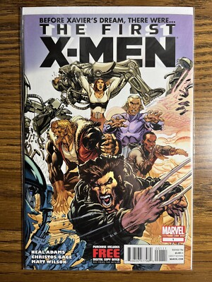 THE FIRST X-MEN 1 NM WOLVERINE SABRETOOTH NEAL ADAMS COVER MARVEL ...
