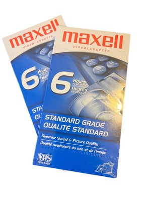 (2) Maxwell High Grade T-120 6 Hour VHS 25215224911 | eBay