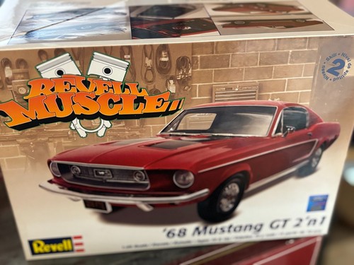 REVELL # 85-4215 1/25th SCALE FORD 1968 MUSTANG MUSCLE MODEL KIT | eBay